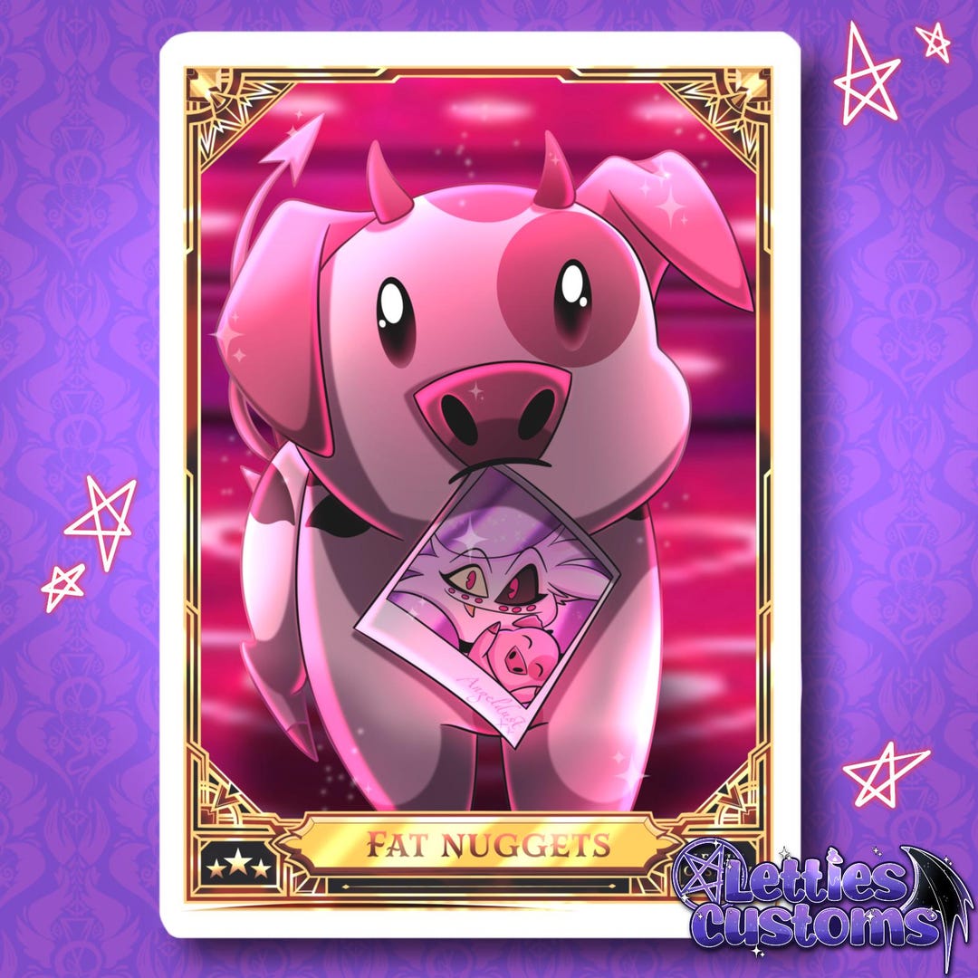 Fat Nuggets Hazbin Hotel Card - Etsy