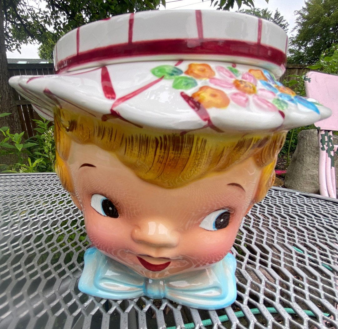 Vintage Miss Dainty Cookie Jar - Etsy