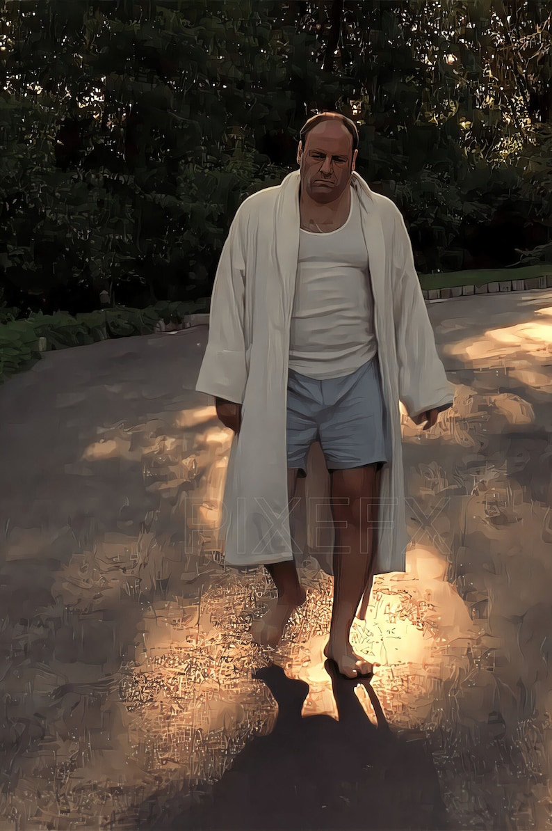 Sopranos Poster the Sopranos Poster Tony Soprano in Robe - Etsy