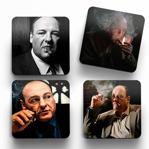 The Sopranos Sopranos Tony Soprano Coasters Four Pack Sopranos - Etsy