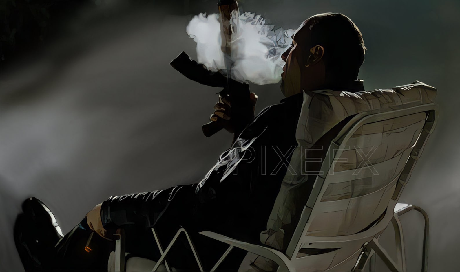 The Sopranos Poster Sopranos Tony Soprano AK 47 Cigar - Etsy
