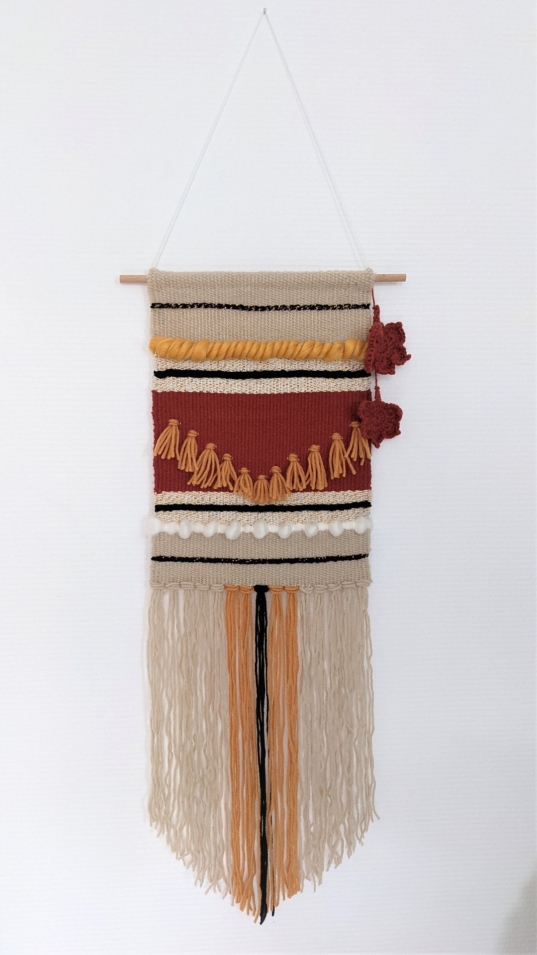 Wall Weaving, Autumn Colors Suspension - Etsy