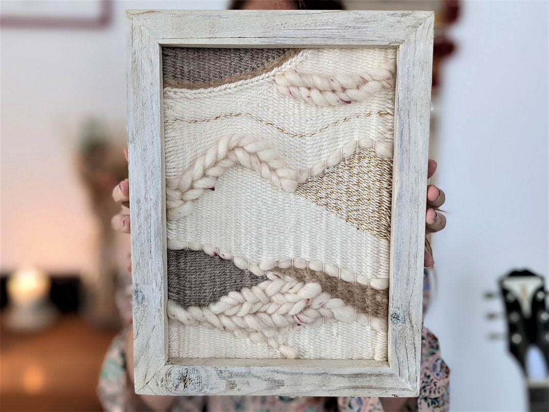 Woven Frame, Tableau, Nude Wool Weave - Etsy