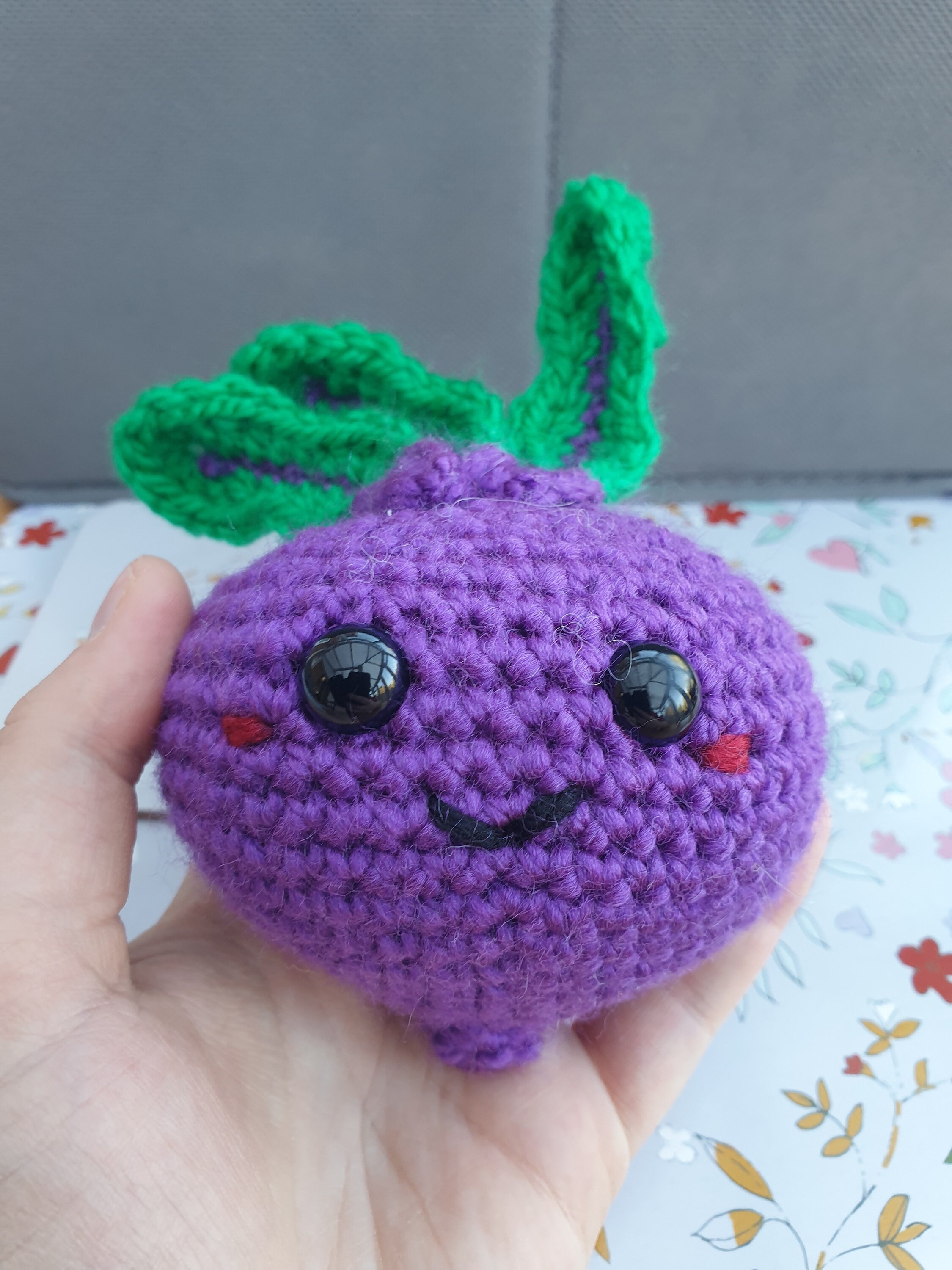 Handmade Cute Crochet Beetroot - Etsy