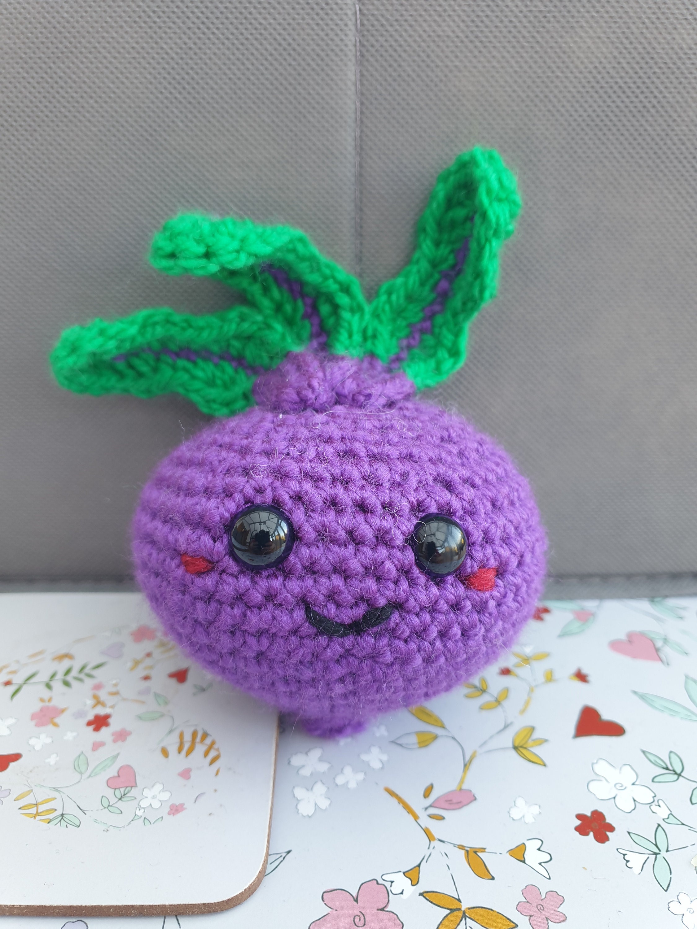 Handmade Cute Crochet Beetroot - Etsy