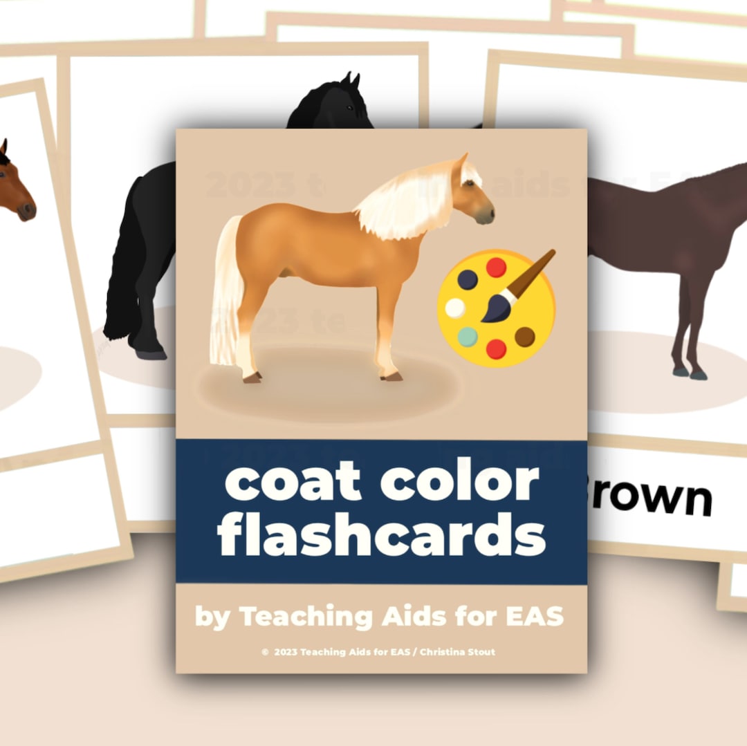 Coat Colors Flashcards | 22 Full-color Illustrated Flashcards A-Z ...