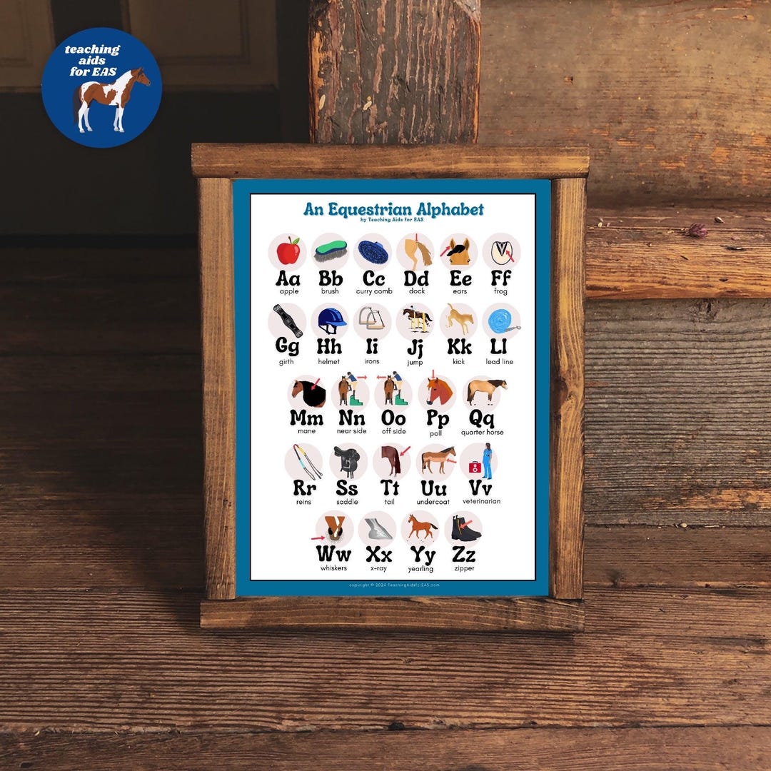 Alphabet Poster Teaching Tools for Adaptive Riding Instructors ...