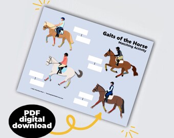 Horse Matching Game - Etsy