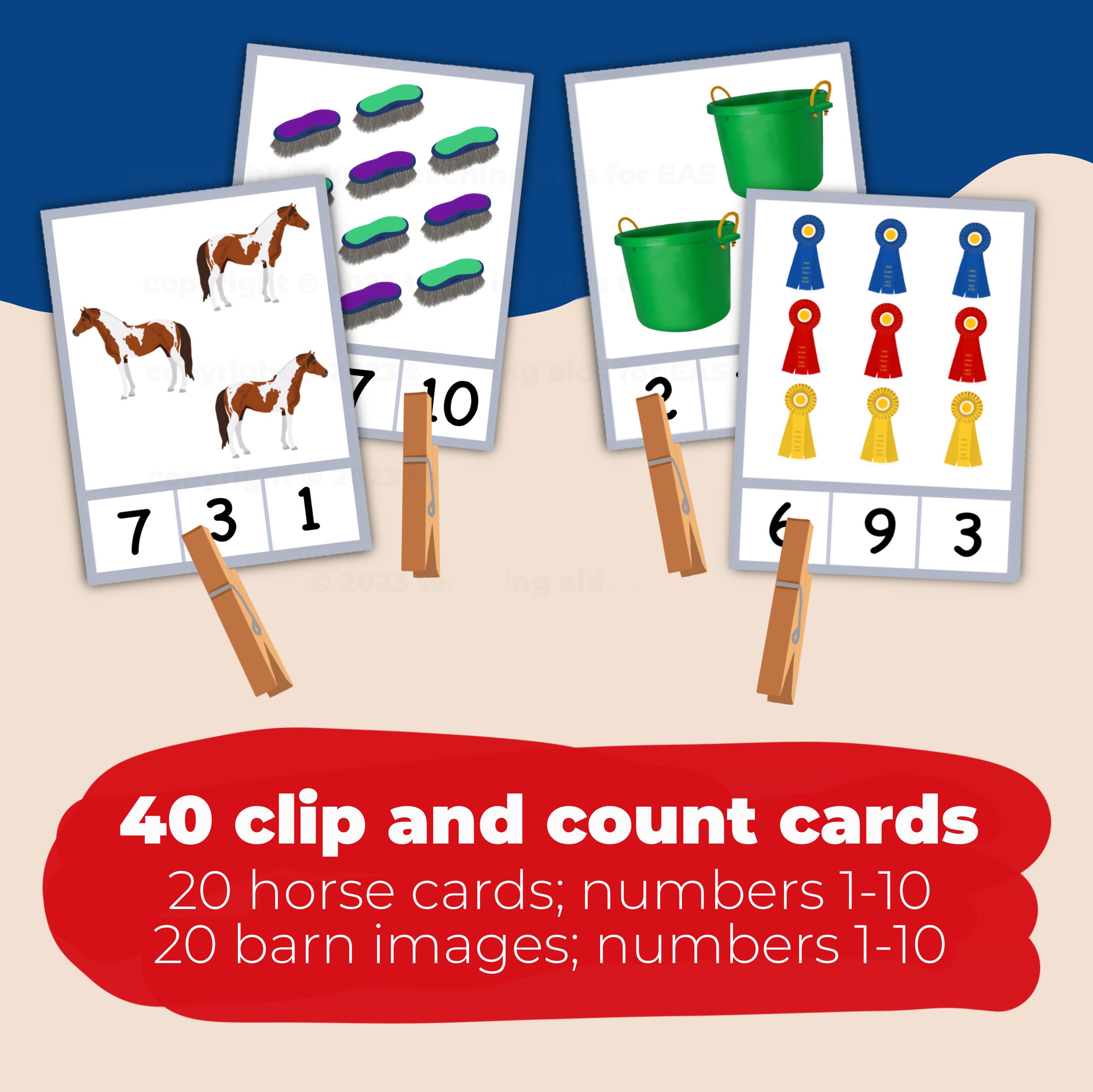 Count & Clip Flashcards 40 Full-color Illustrated Flashcards A-Z ...