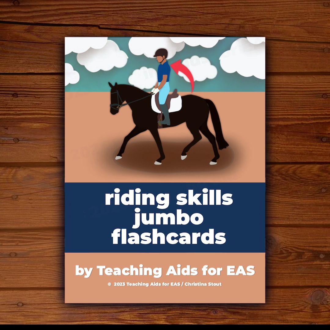 Riding Skills Flashcards | 21 Full-color Illustrated Flashcards ...