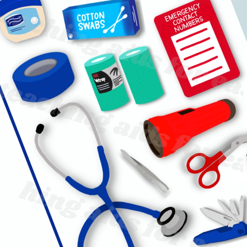 Equine First Aid Kit Printable Horsemanship Activities Teaching Tools ...