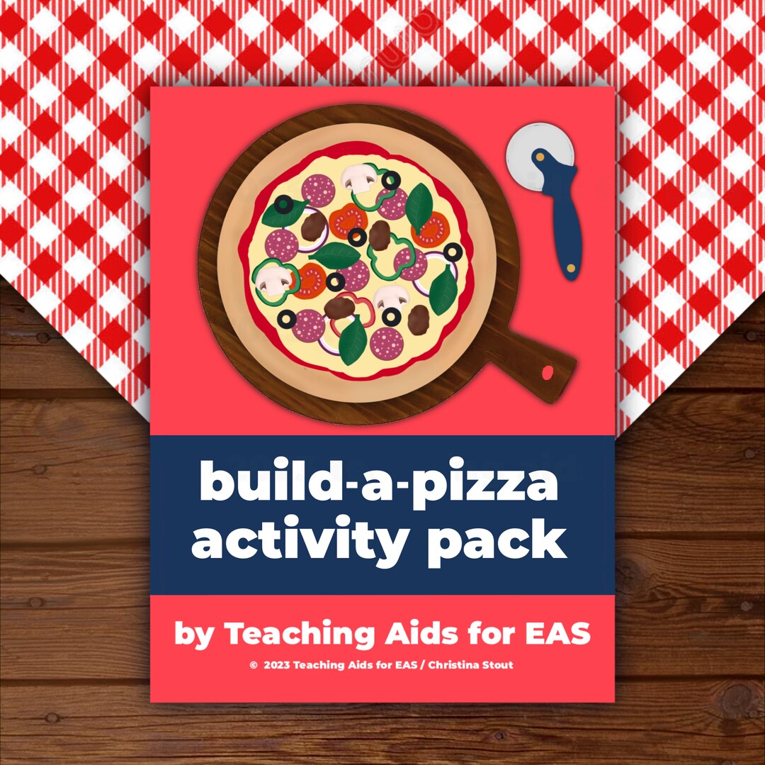 Build-a-pizza Game Full-color Illustrations Teaching Tools for Adaptive ...