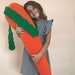 Handmade Giant Stuffed Carrot | Handmade Stuffed Animals & Plushies - Etsy