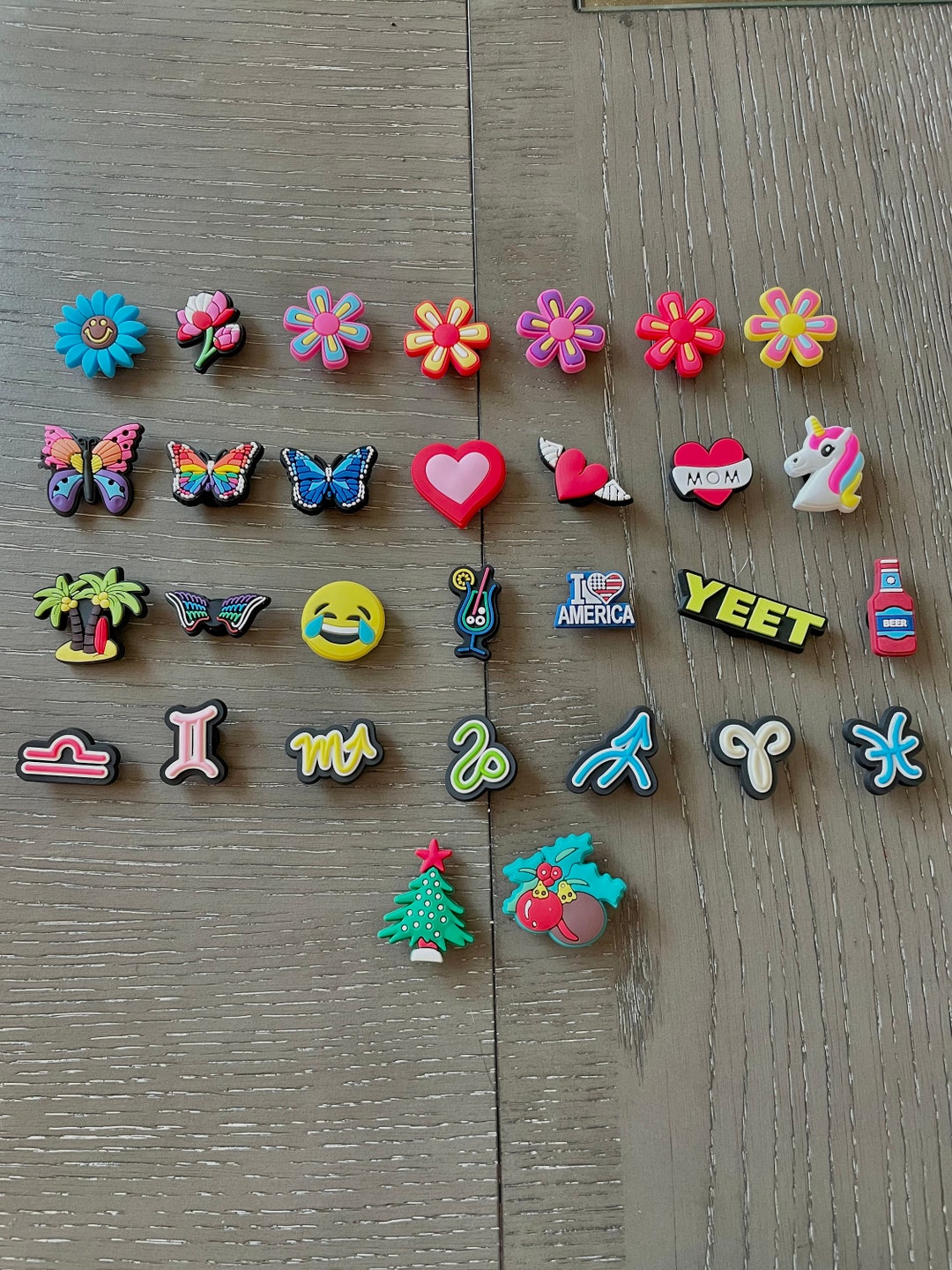 Shoe Charms for Croc Jibbitz Flowers Hearts USA - Etsy