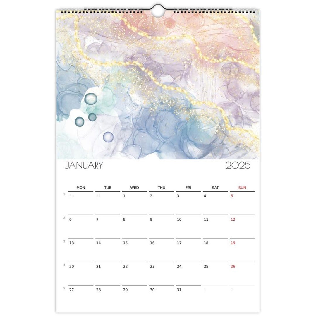 Alcohol Ink Art Wall Calendars - Etsy