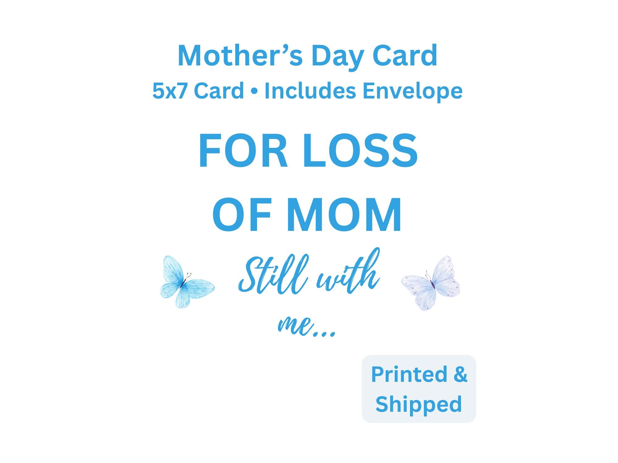 Memorial Mother's Day Card for Loss of Mom, Butterfly Design (printed ...