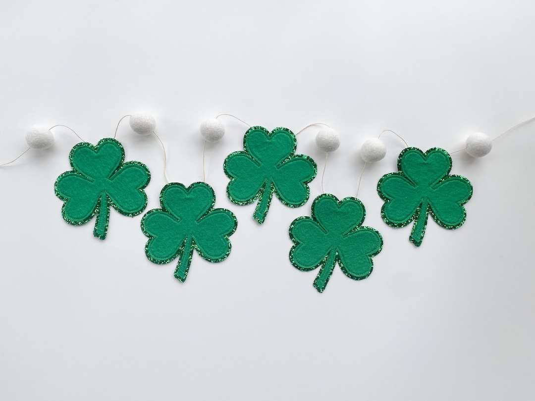 Shamrock Garland- St. Patrick’s Day Garland- St. Patrick’s Day Party ...