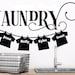 Laundry Clothes Line Custom Names | Laundry Room Wall Decal | Farmhouse ...