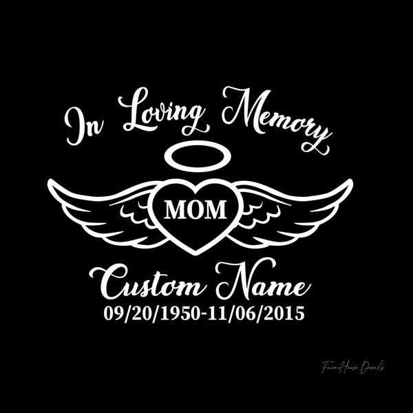 In Loving Memory Car Decal - Etsy