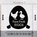 Chicken Farm Fresh Eggs | Farm Animals | Noodle Board Sticker | Farm ...