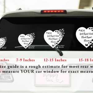 Loved Beyond Words Missed Beyond Measure Decal, in Loving Memory ...