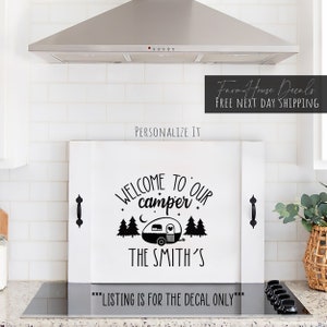 Camper Noodle Board Decal: Personalized Kitchen Wall Sign - Etsy