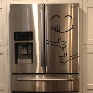 Happy Fridge Refrigerator Decal | Boy Yummy Belly Rub Happy Face ...