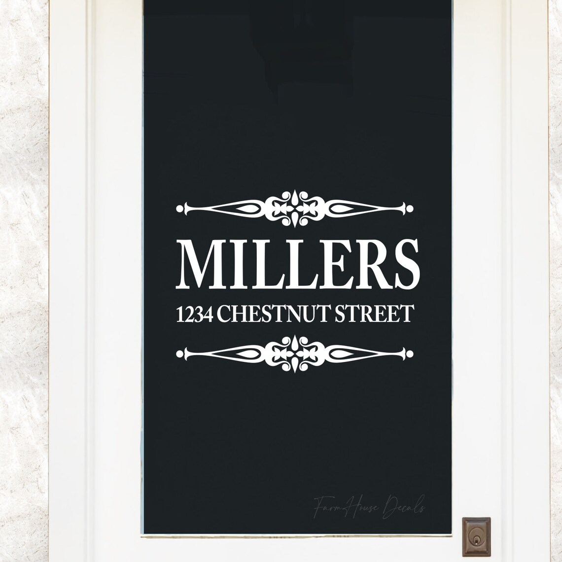Personalized Apartment Mailbox Decal - Custom Name and Address Sticker ...