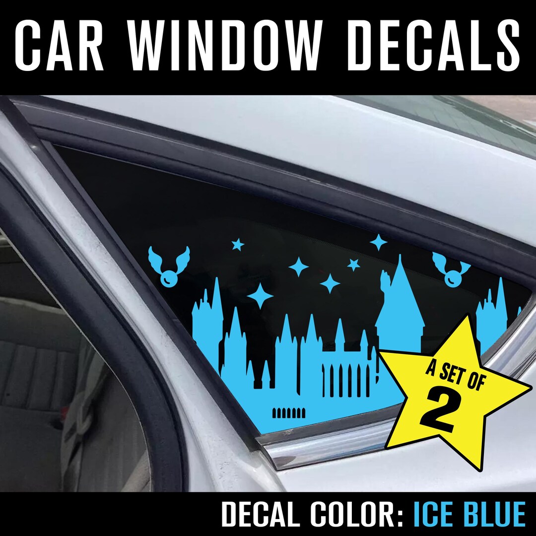 Wizard Castle Pattern Decal Set of 2 Rear Quarter Windows Decals ...