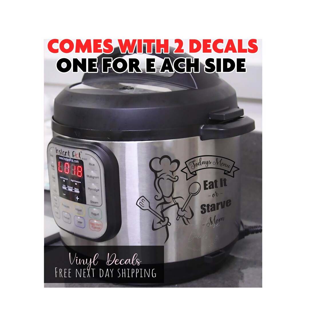 Instant Pot Decal | Crockpot Vinyl Sticker | Small Kitchen Appliance ...