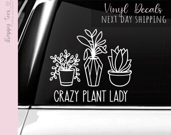 Plant Lady Window Decal - Etsy
