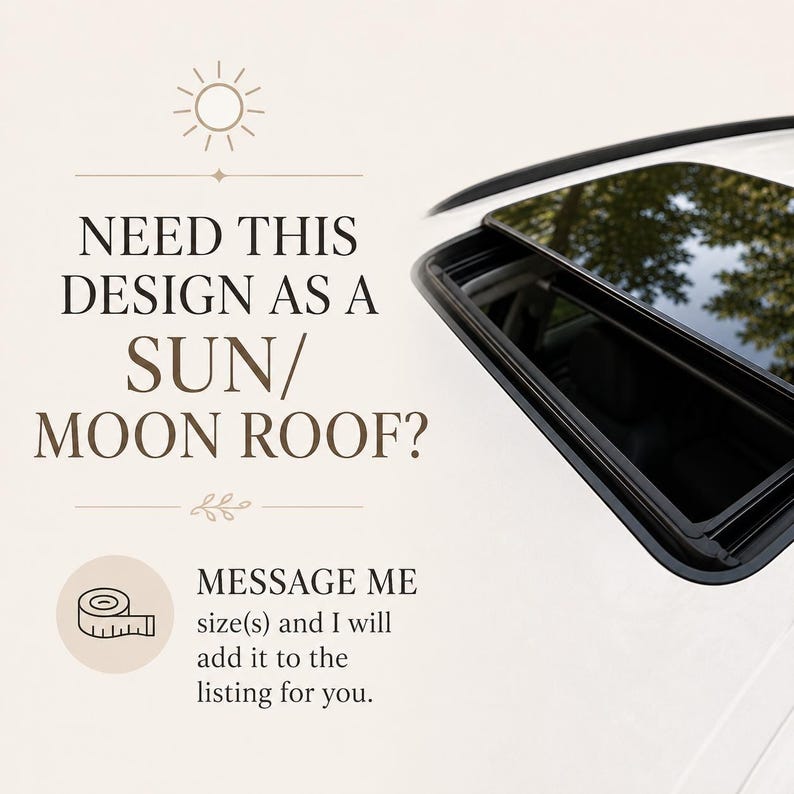 Bold Sunflower Pattern - Car Window Decals - Etsy