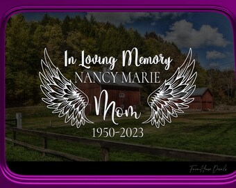 In Loving Memory Decal: Family Memorial Car Window Sticker - Etsy