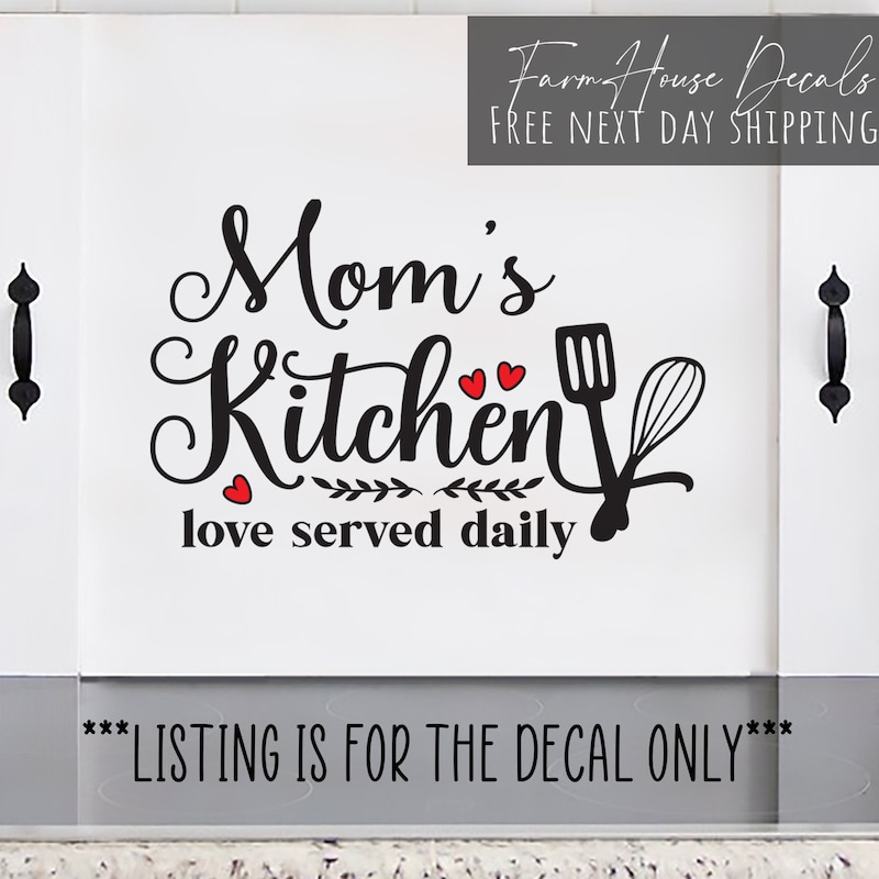 Kitchen Wall Decal - Etsy