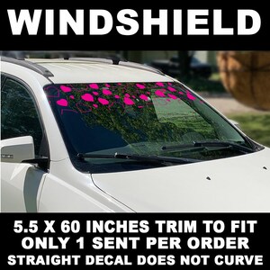 Car Window Decal: Hearts Pattern - Farmhouse Decals - Etsy