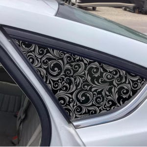 Floral Print Rear Quarter Window Decal Set of 2, Car Window Decal ...