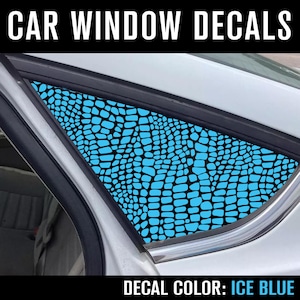 Dragon Scales Decal, Rear Quarter Window Decal Set of 2, Snake Skin ...