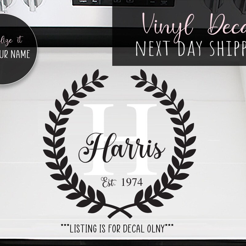 Last Name Wall Decal - Etsy