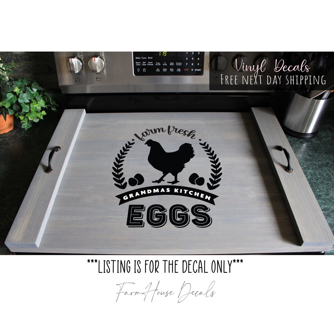 Chicken Farm Fresh Eggs | Farm Animals | Noodle Board Sticker | Farm ...