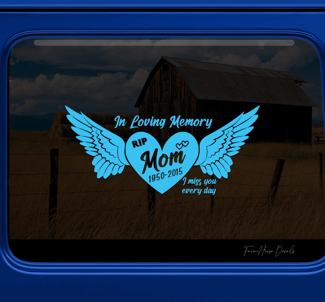 In Loving Memory Decal, Family Memorial Decal, Always in My Heart Decal ...