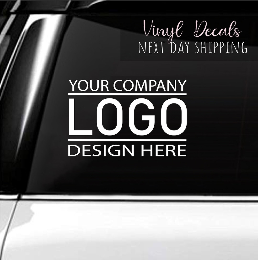 Custom Business Logo Decal: Car Window, Laptop, Shop Door - SVG ...