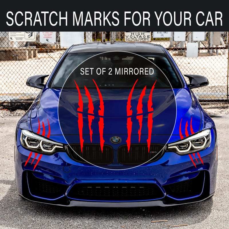 Car Headlight Scratch Decal - Etsy