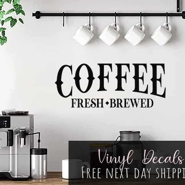 Coffee Vinyl Decal - Etsy