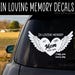 In Loving Memory Decal: Family Memorial Car Window Sticker - Etsy
