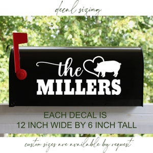 Rural Mailbox Decal, Personalized Street Address Decal, House Number ...