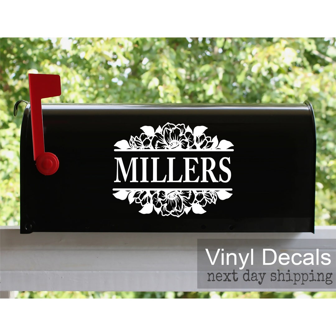 Personalized Mailbox Decal Set, Custom Address Sticker, Rural Townhouse ...