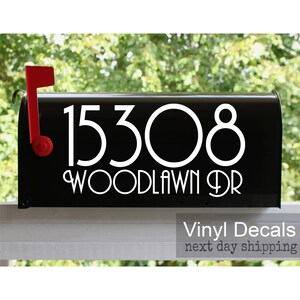 Custom Address Sticker, Personalized Mailbox Decal, Rural Townhouse ...