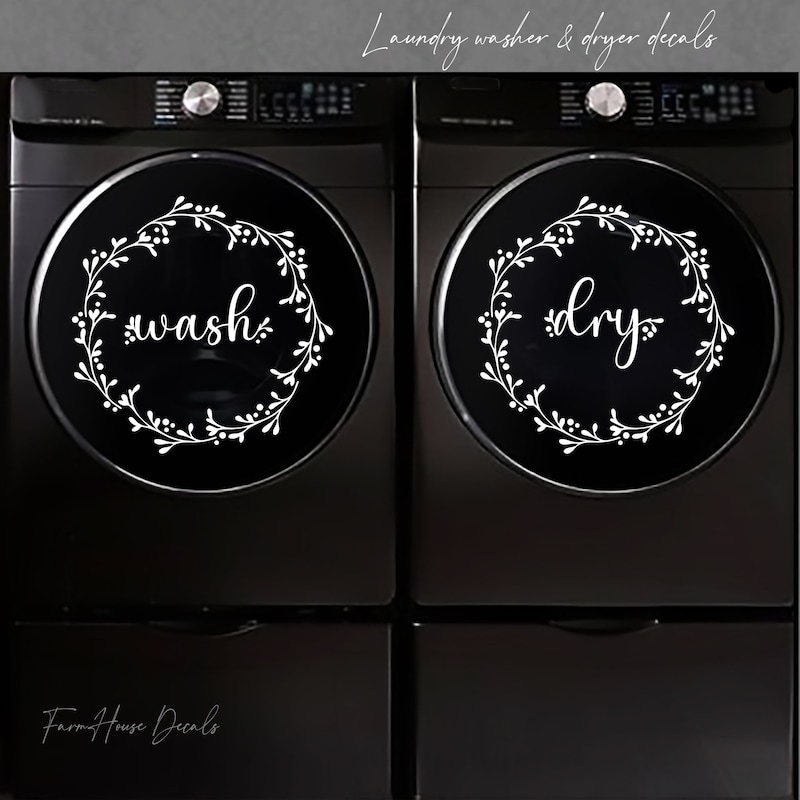 Wash Dry Decal - Etsy