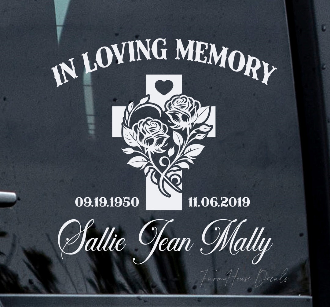 In Loving Memory Decal, Family Memorial Decal, Always in My Heart Decal ...