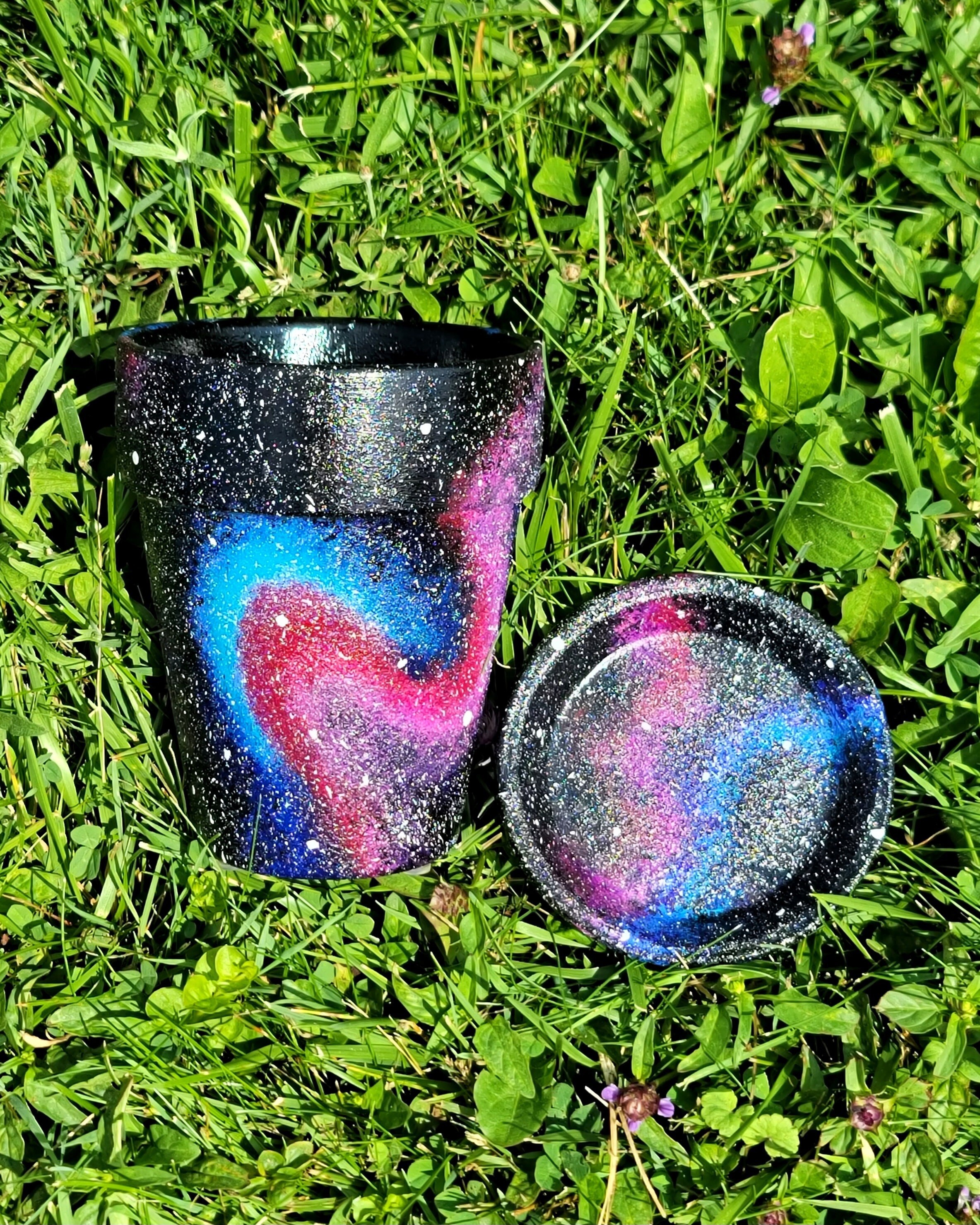 Flower Pots, Painted Pot, Terracotta, Galaxy Art, Space Decor, Galaxy ...